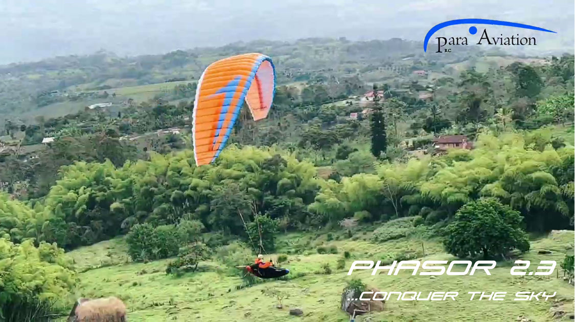 RC Paraglider Phasor 2.3 Rast and Rocket V2. Scale RC paraglider flyin ...
