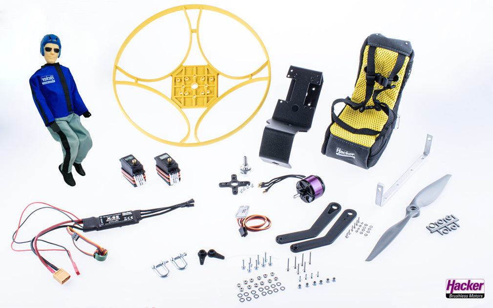 Hacker - Para-Rc Rucksack-Set S EVO mit Robin V2 – Para Aviation RC