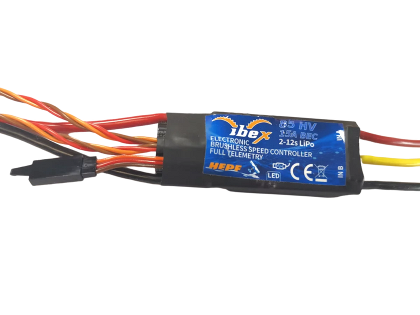 Ibex 85A Brushless Controller mit 15A BEC & Telemetrie – Para Aviation RC